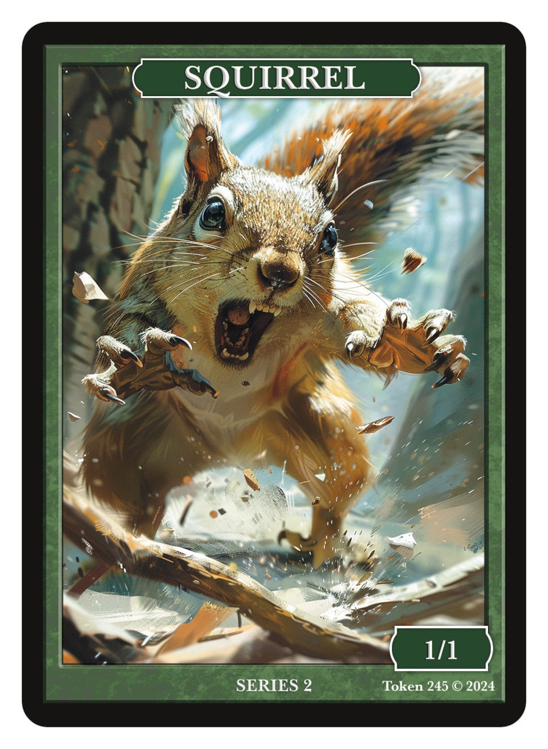 Squirrel Token FALLOUT Series 2 of Givememana's Tokens Magic the ...