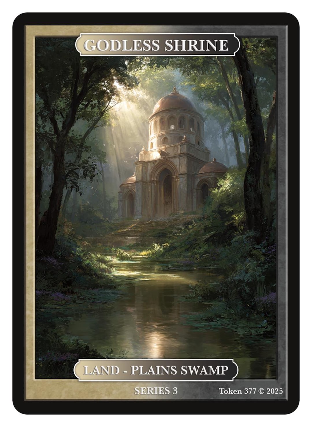 Godless Shrine Shock Land Token Series 2 of Givememana's Tokens Magic ...
