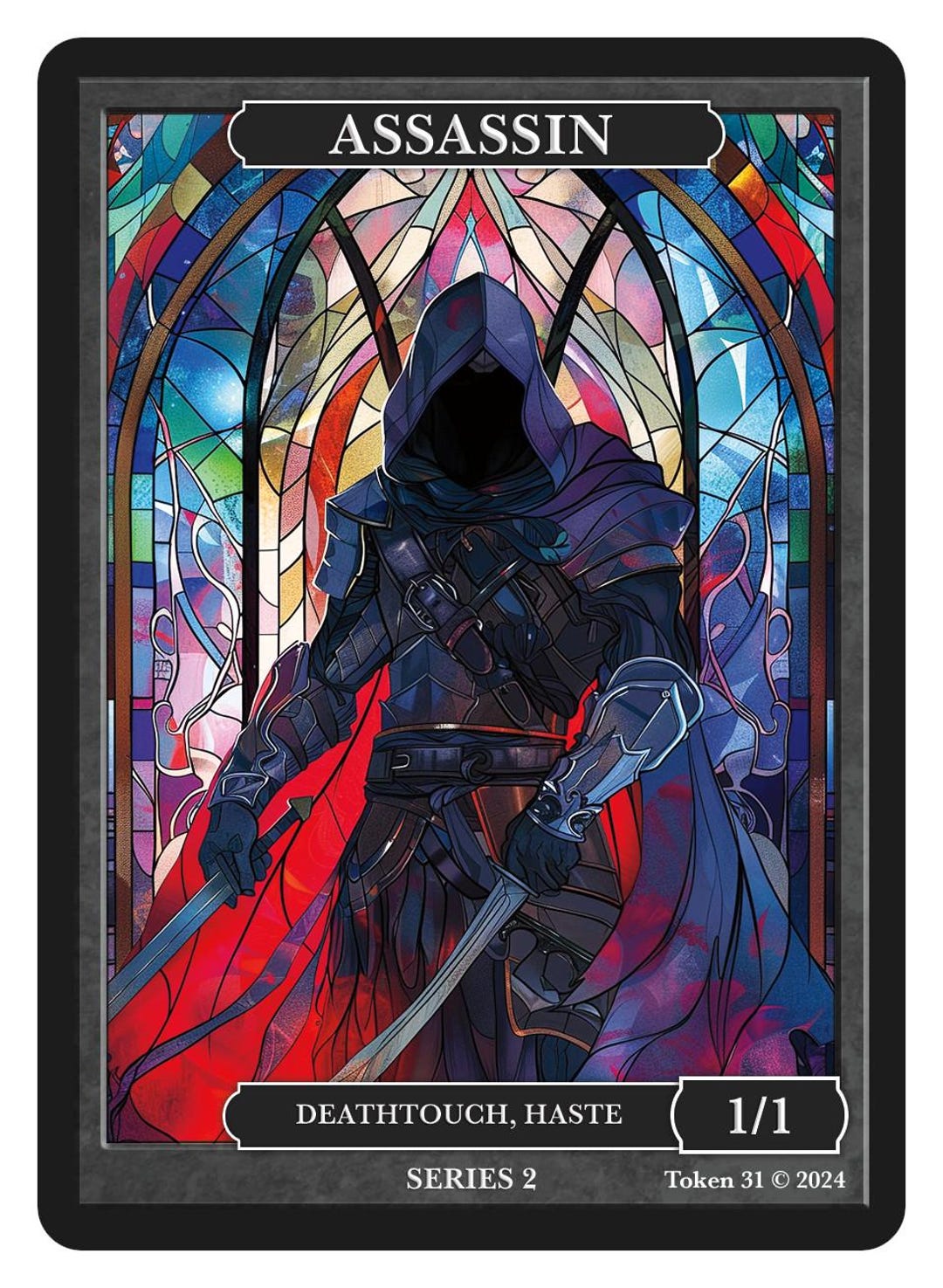 Assassin Token STAINED GLASS SERIES 3 Magic the Gathering Givememana's ...