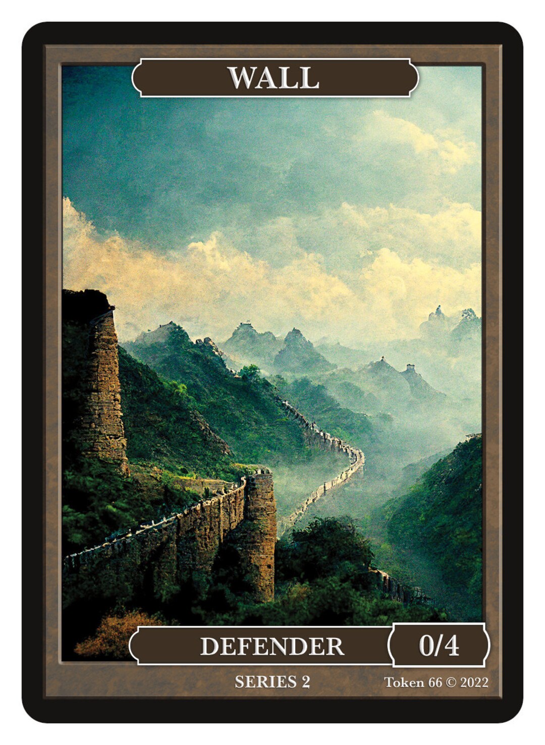 Wall Token Series 2 of Givememana's Tokens Magic the Gathering Limited ...
