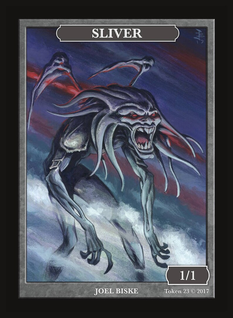 Sliver Token Art by Joel Biske Magic the Gathering | Etsy