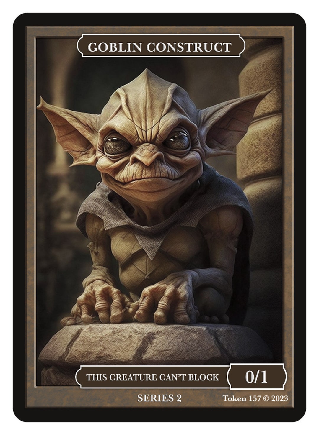 Goblin Construct Token Series 2 of Givememana's Tokens Magic the Gathering Limited Edition - Etsy