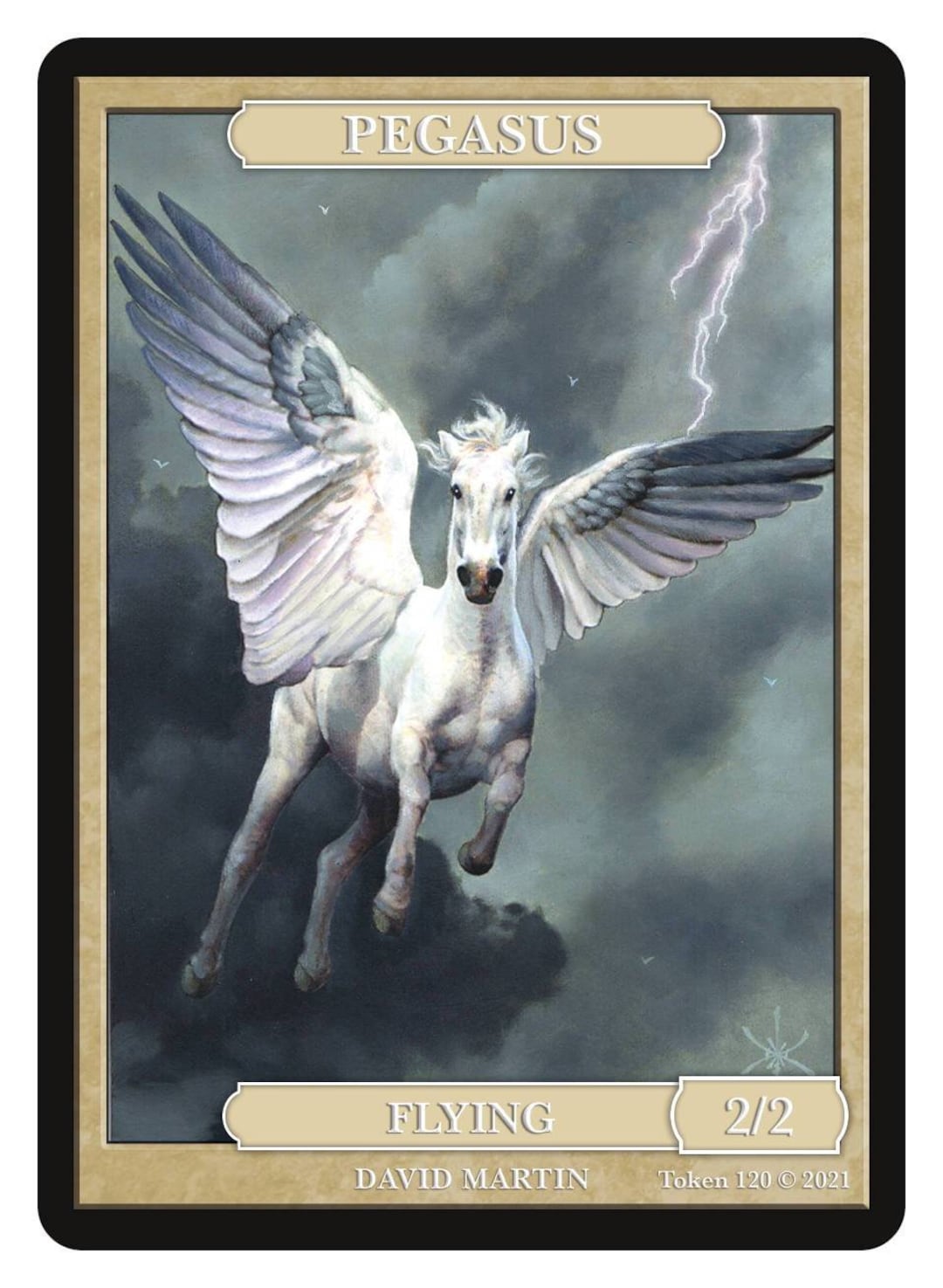 Pegasus Token Token Art by David Martin Magic the Gathering Givememana ...