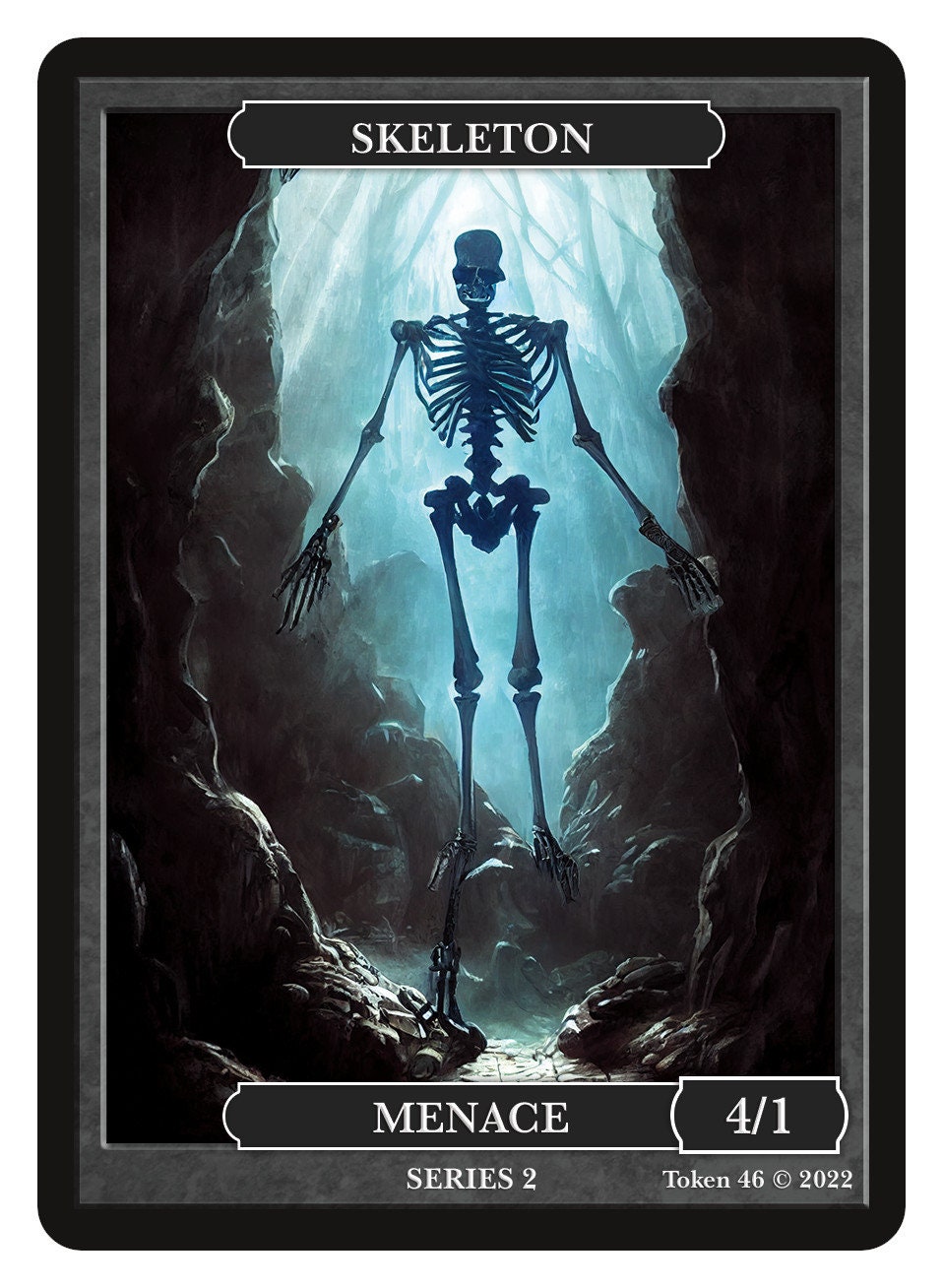 Skeleton 4/1 Menace Token Series 2 of Givememana's Tokens - Etsy