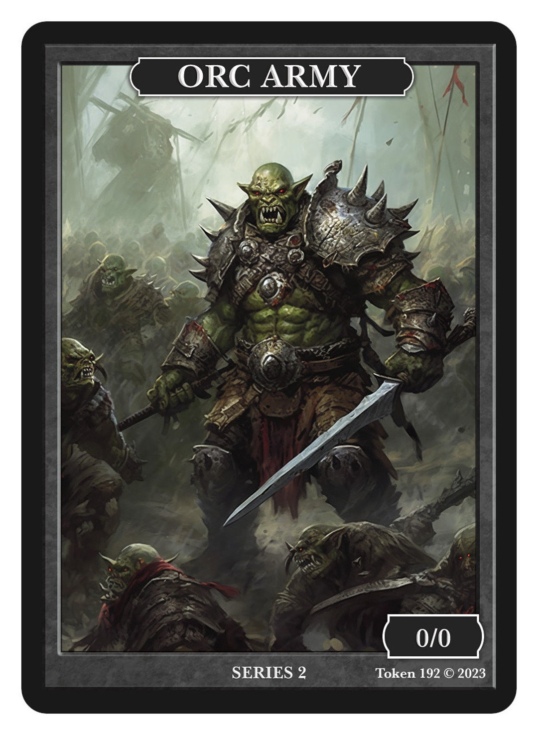 Orc Army Token Series 2 of Givememana's Tokens Magic the Gathering ...