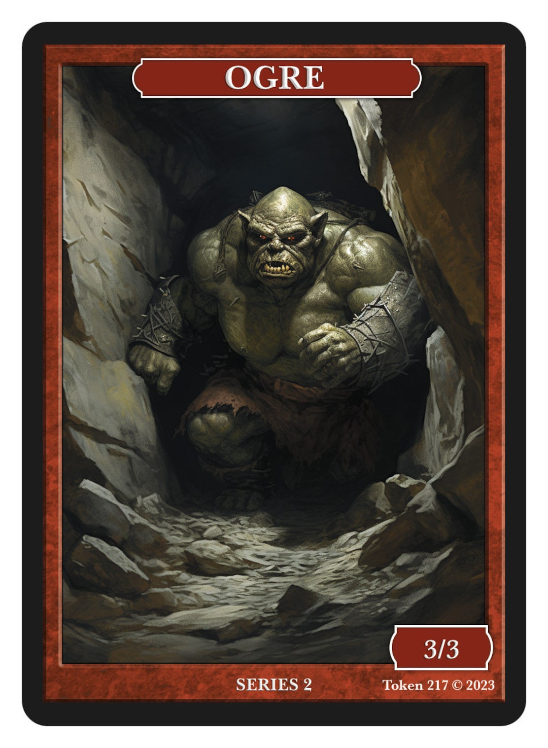 Ogre Token Series 2 of Givememana's Tokens Magic the Gathering Limited ...