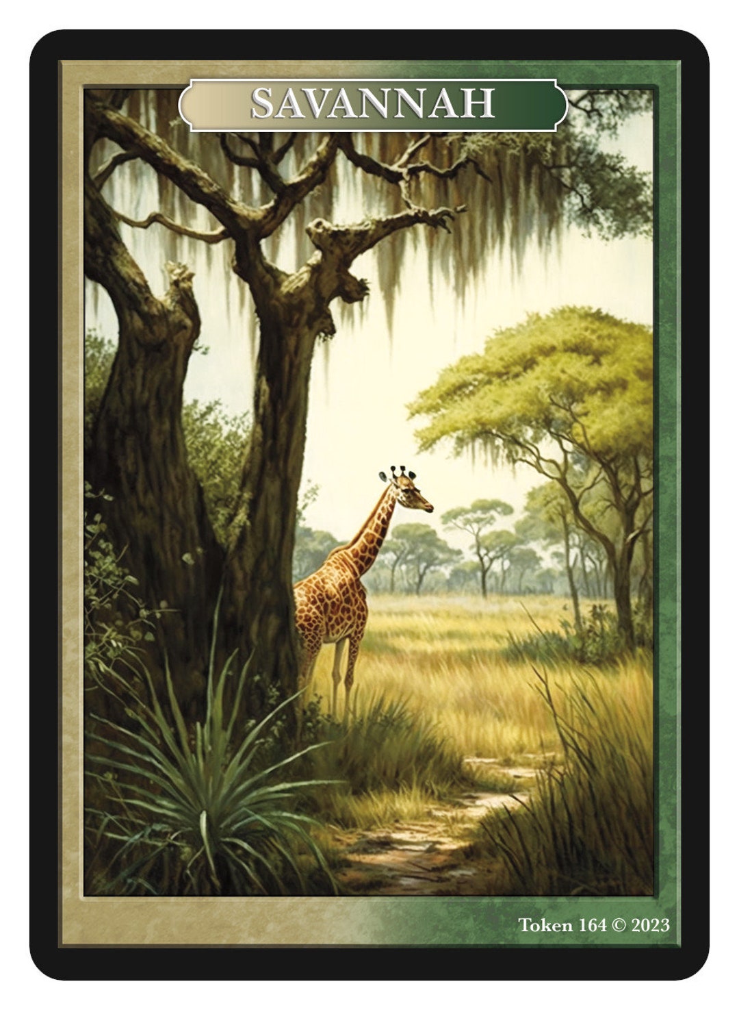 Savannah Dual Land Token Series 2 of Givememana's Tokens Magic the Gathering Limited Edition - Etsy