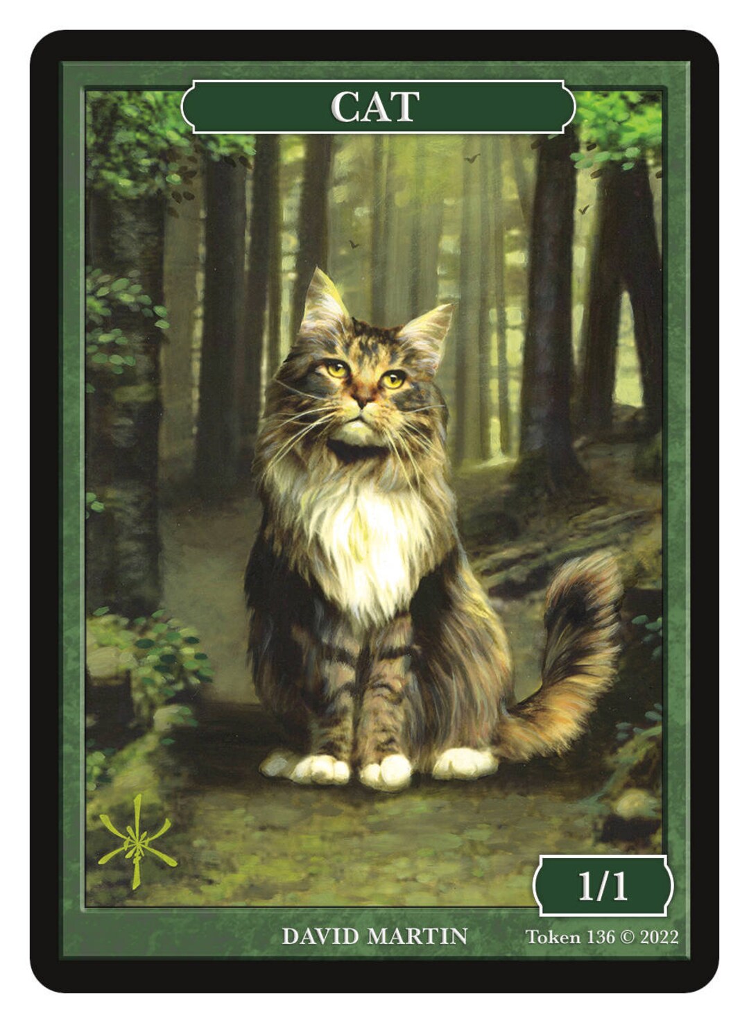 Cat Token Art by David Martin Magic the Gathering Givememana's Tokens ...
