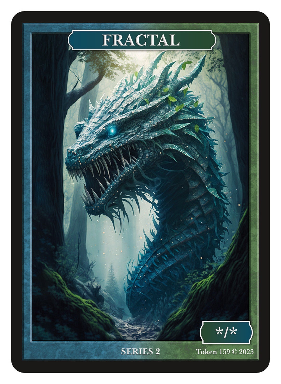 Fractal Token Series 2 of Givememana's Tokens Magic the Gathering ...