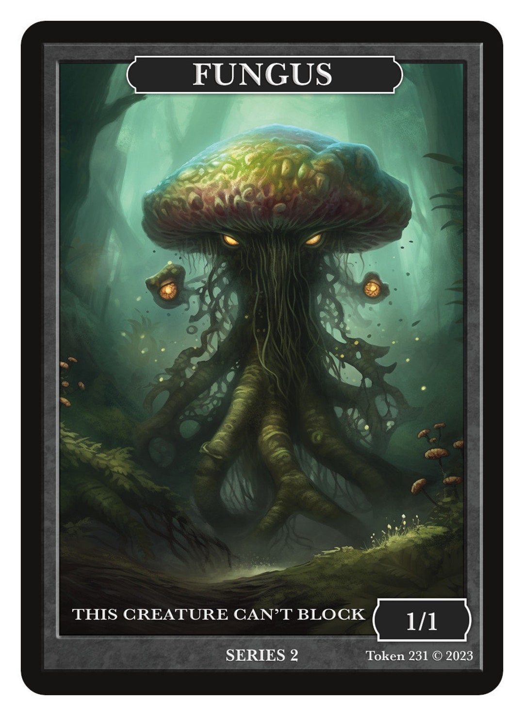 Fungus Token Series 2 of Givememana's Tokens Magic the Gathering - Etsy