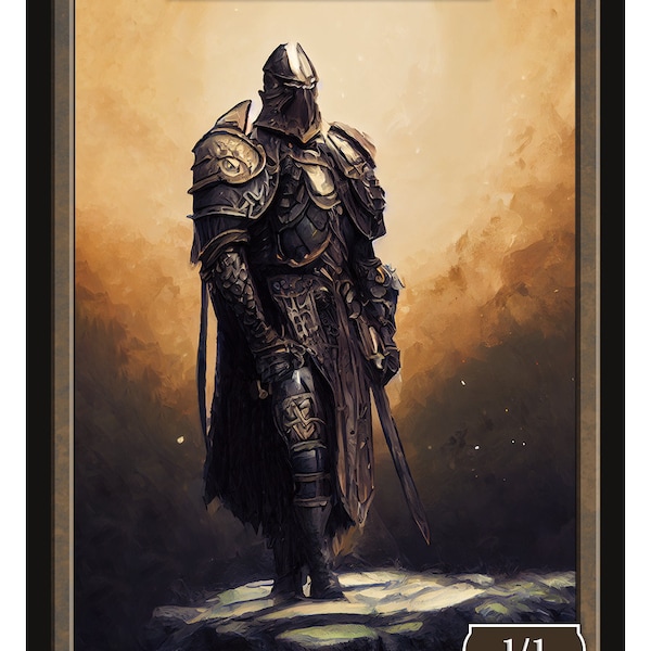 1/1 Soldier Token - Etsy
