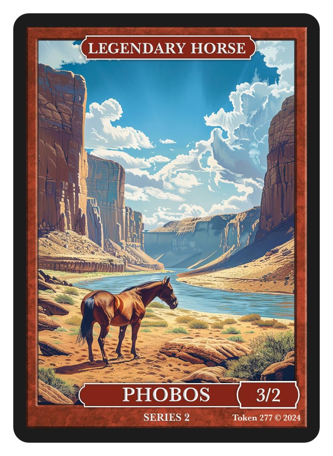 Legendary Horse (phobos) Token Series 2 of Givememana's Tokens Magic the Gathering Limited ...