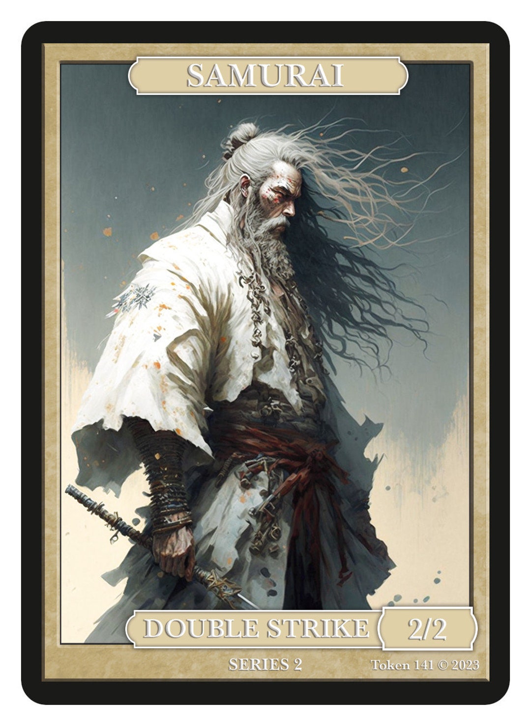 Samurai Token Series 2 of Givememana's Tokens Magic the Gathering ...