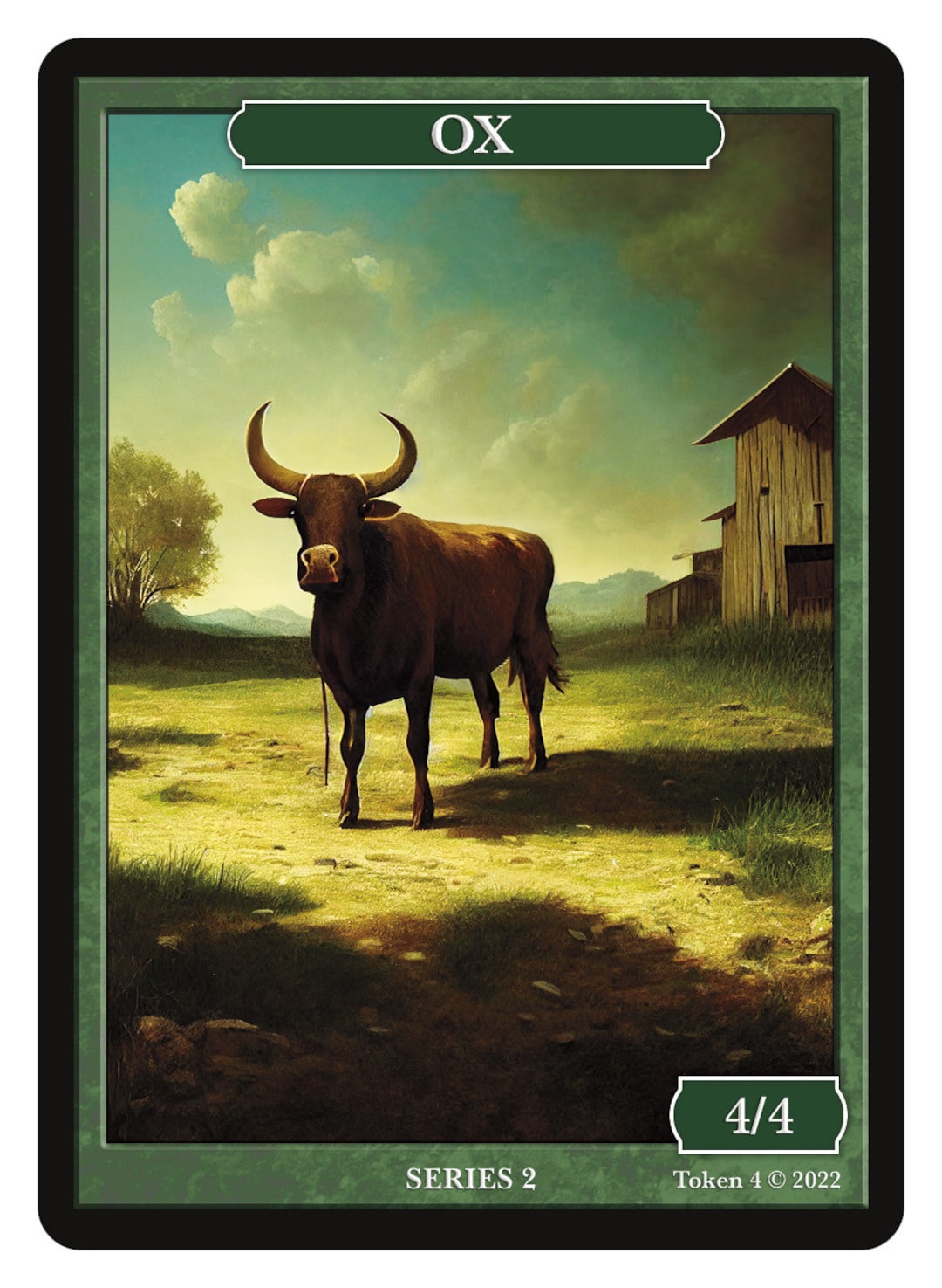 OX Token Series 2 of Givememana's Tokens Magic the Gathering Limited ...