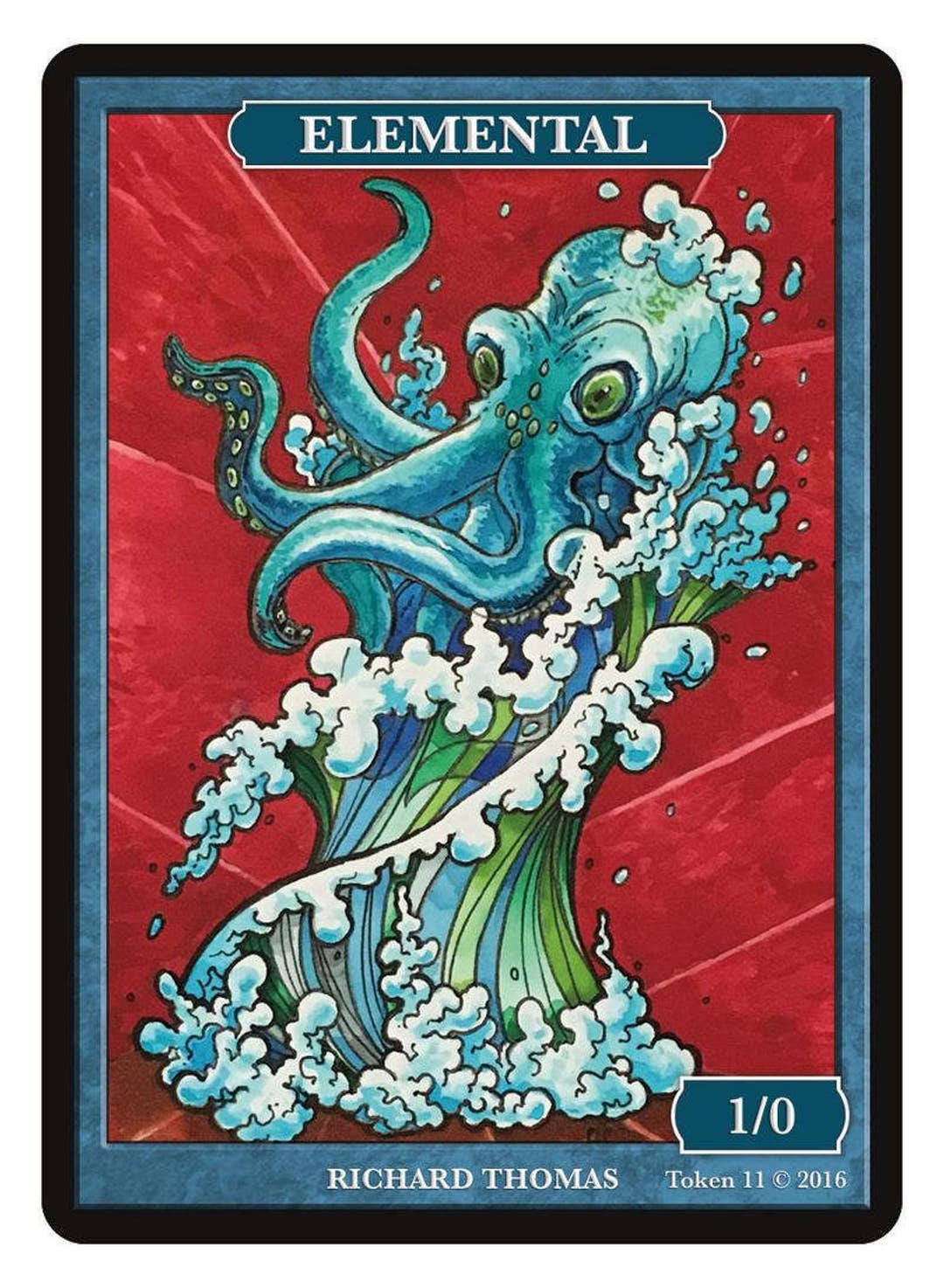 Elemental Token Art by Richard Thomas Magic the Gathering Givememana's ...