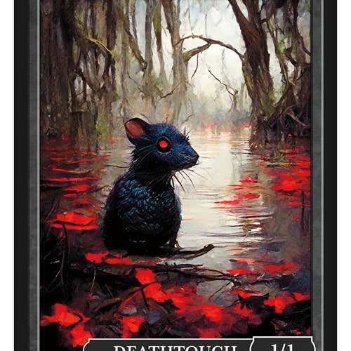 Rat Token 1/1 Deathtouch Series 2 of Givememana's Tokens - Etsy