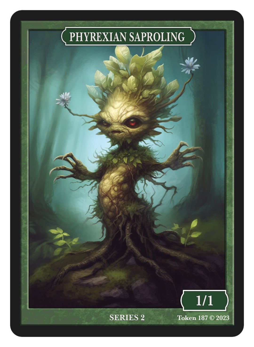 Phyrexian Saproling Token Series 2 of Givememana's Tokens Magic the ...