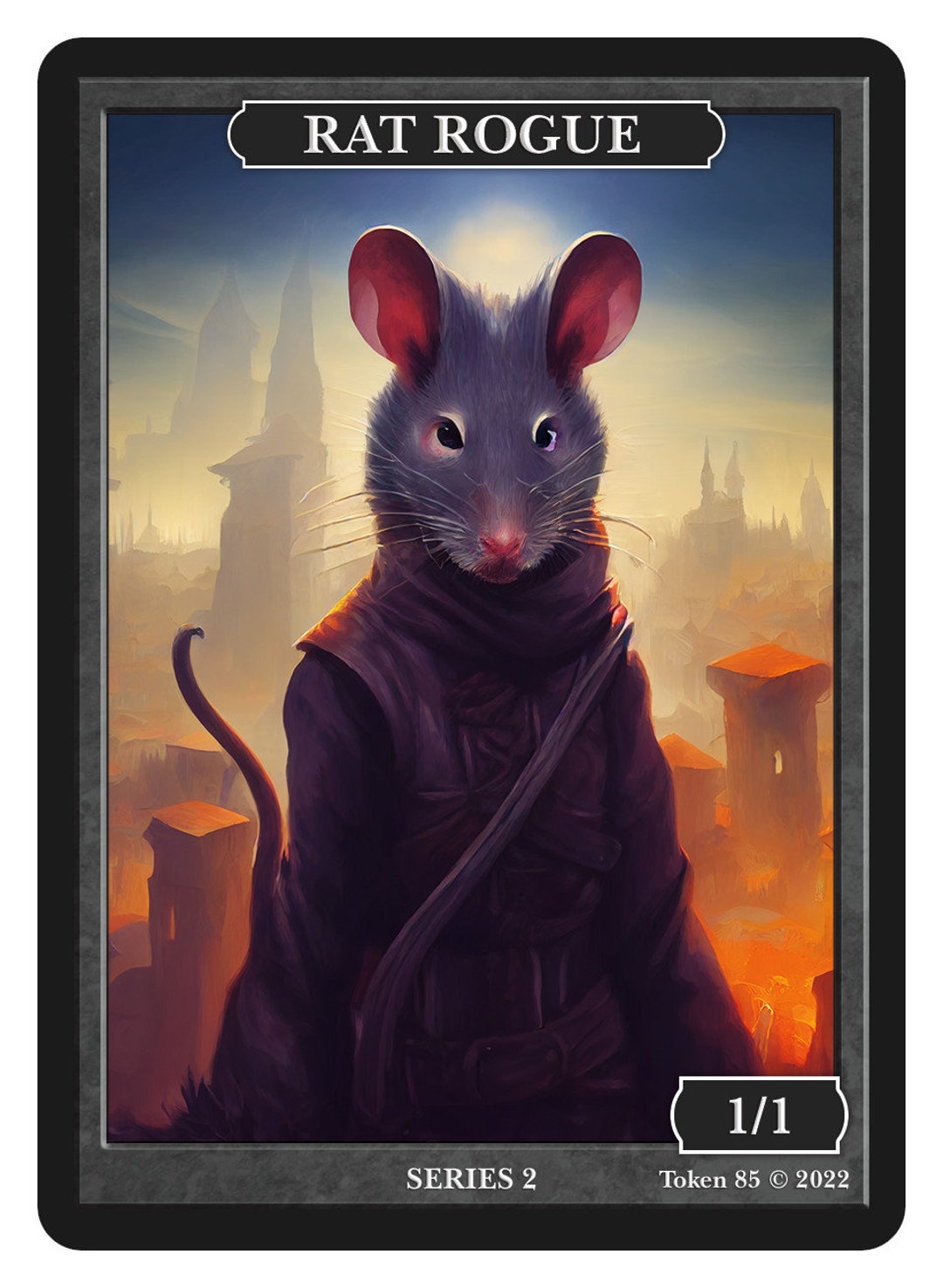 Rat Rogue Token Series 2 of Givememana's Tokens Magic the Gathering ...