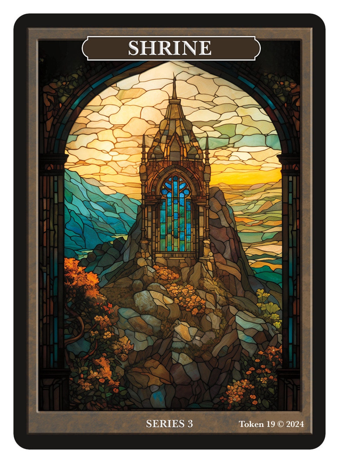 Shrine Token, Stained Glass Series 3 Magic the Gathering Givememana's ...
