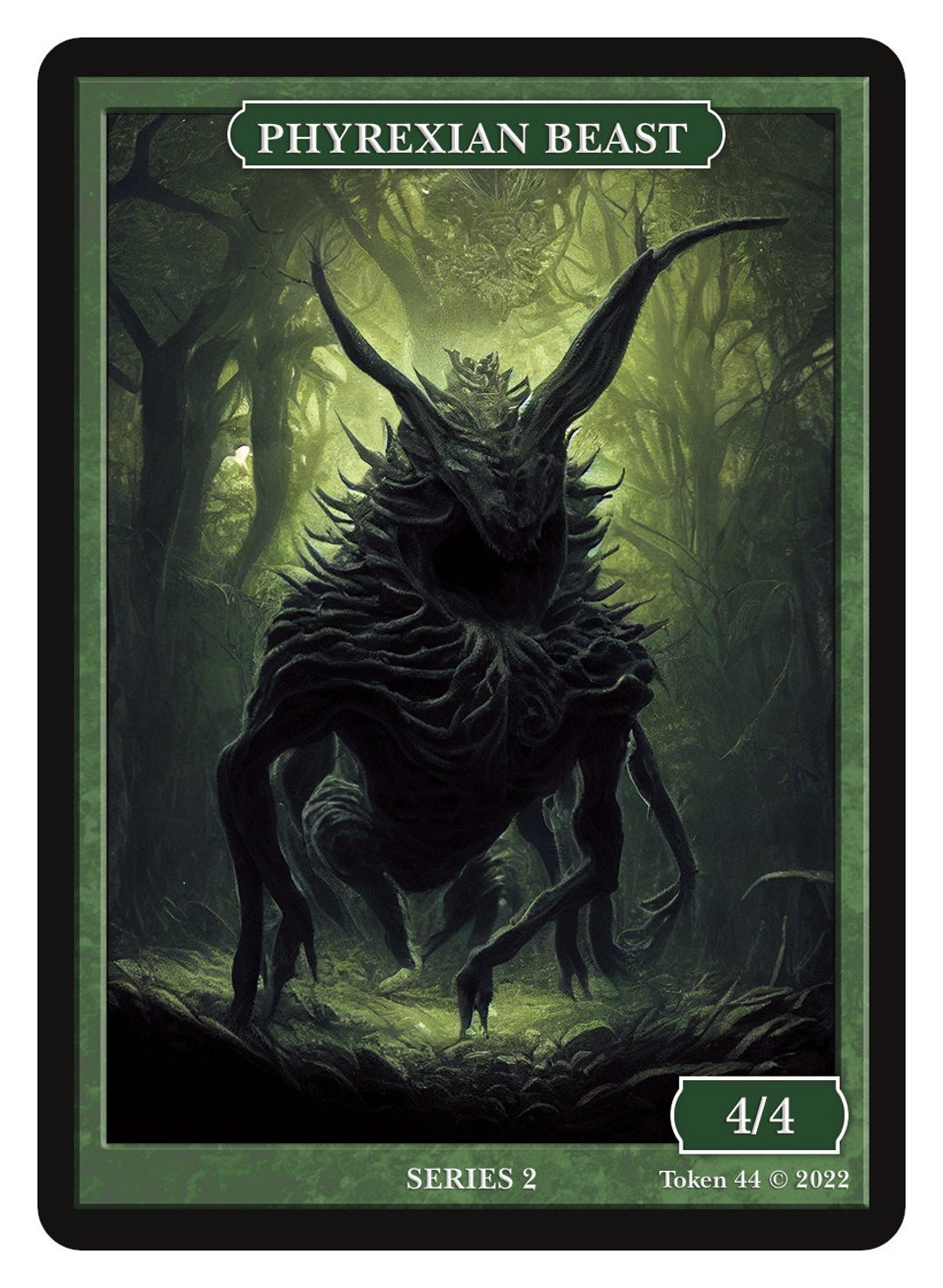 Phyrexian Beast Token Series 2 of Givememana's Tokens Magic the ...
