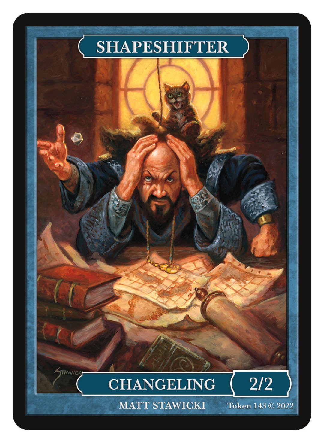 Shapeshifter 2/2 Token Art by Matt Stawicki Magic the Gathering ...