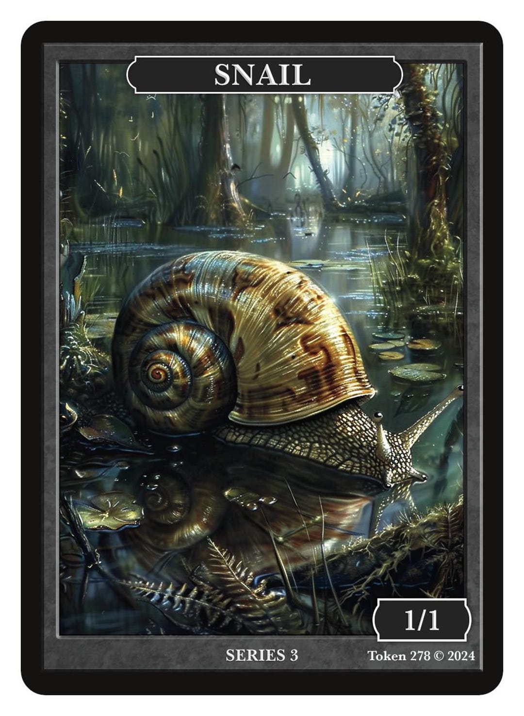 Snail Token Series 2 of Givememana's Tokens Magic the Gathering Limited ...