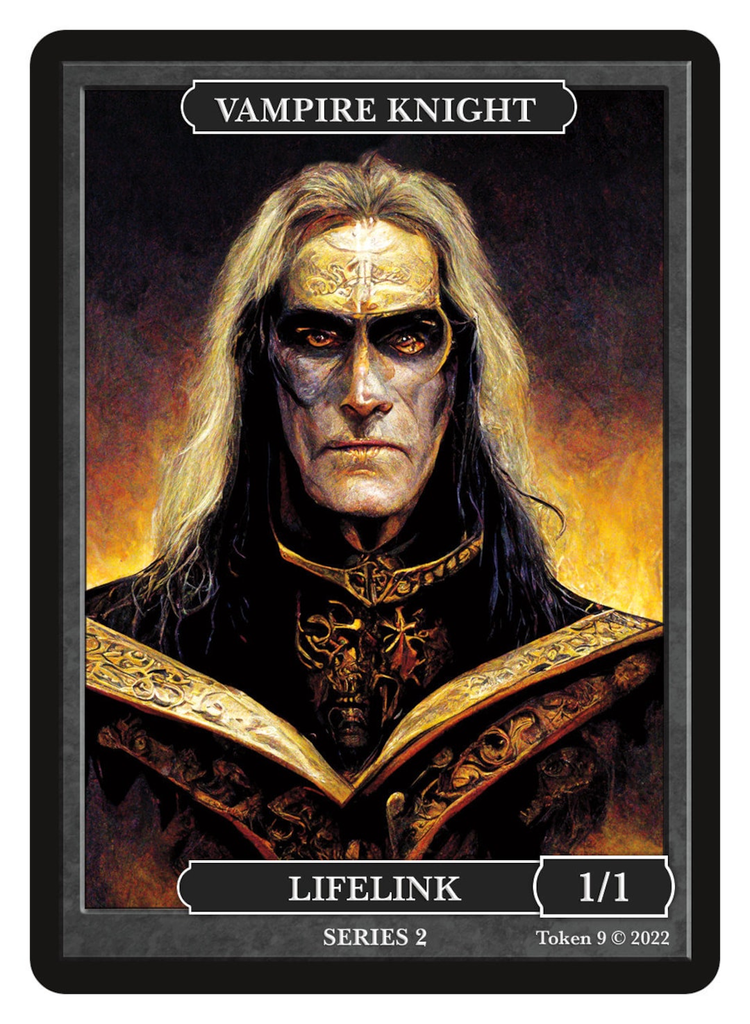 Vampire Knight 1/1 Lifelink Token Series 2 of Givememana's Tokens Magic ...