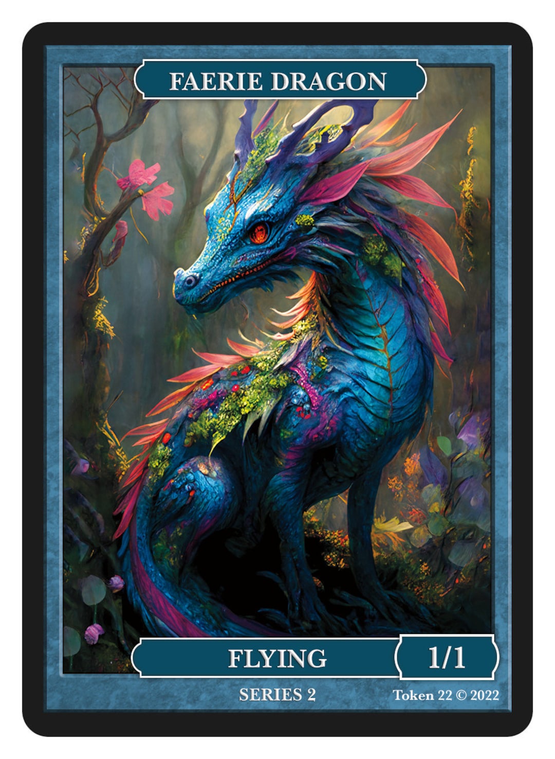 Faerie Dragon Token Series 2 of Givememana's Tokens Magic the Gathering ...
