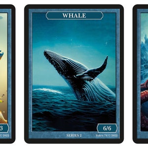 Reef Worm Tokens Fish, Whale, Kraken Token Series 2 of Givememana's ...