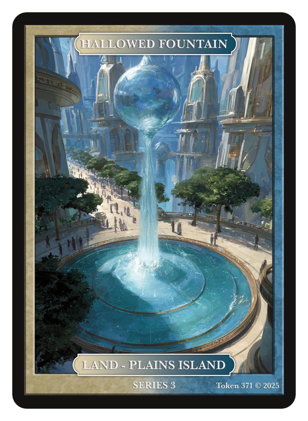 Hallowed Foountain Shock Land Token Series 2 of Givememana's Tokens ...