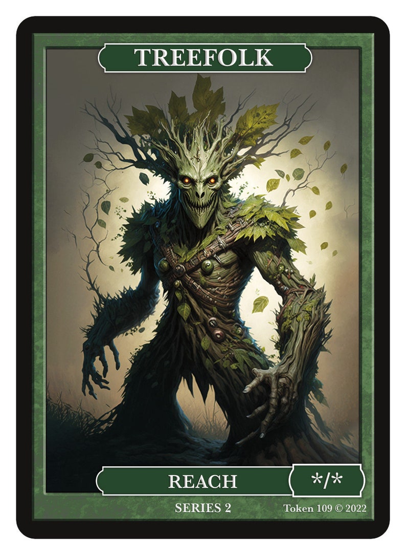 Treefolk Token Series 2 of Givememana's Tokens Magic the - Etsy