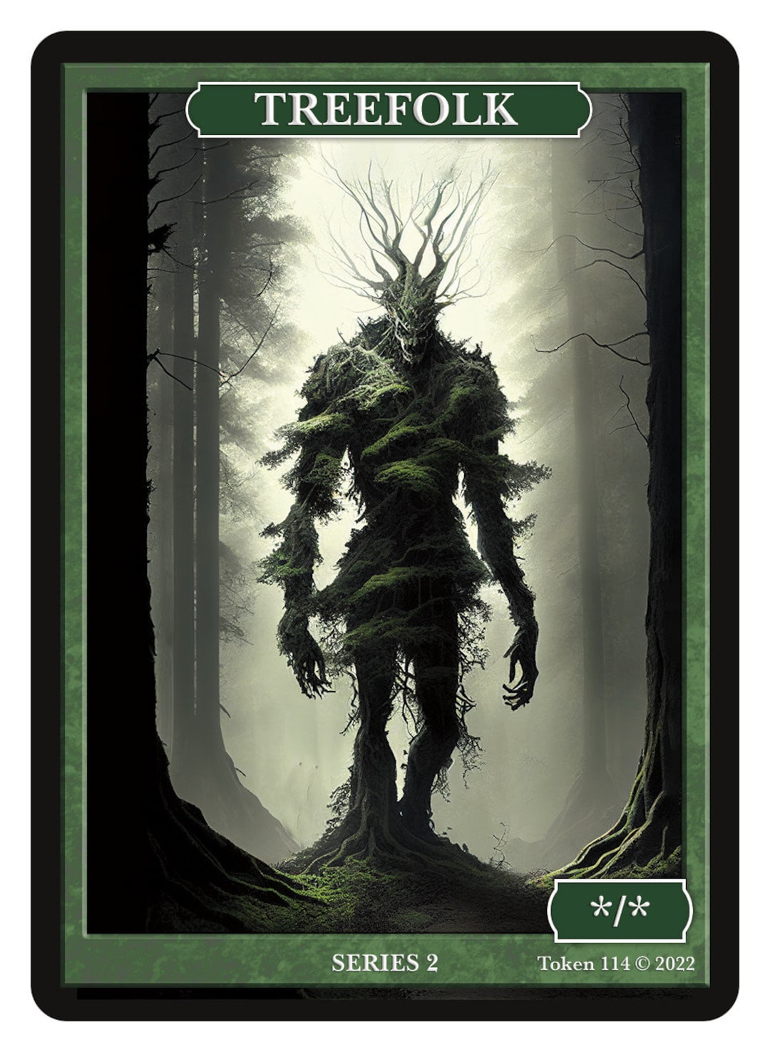 Treefolk Token Series 2 of Givememana's Tokens Magic the Gathering ...