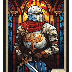 Soldier Token STAINED GLASS SERIES 3 Magic the Gathering Givememana's ...