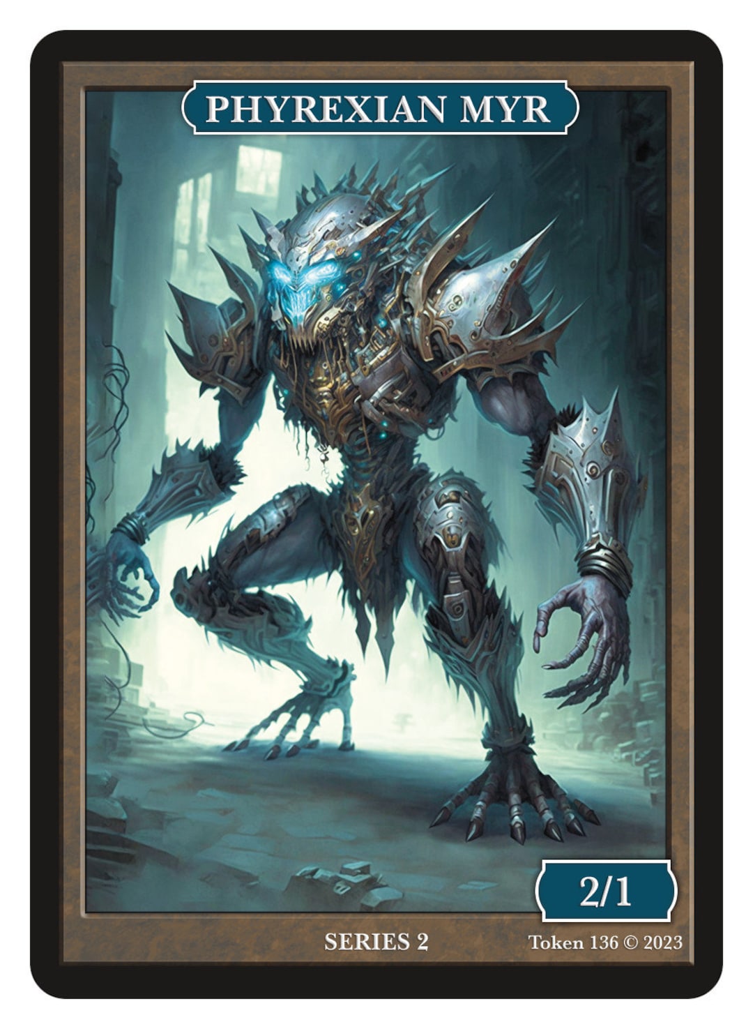 Phyrexian Myr Token Red Series 2 of Givememana's Tokens Magic the ...