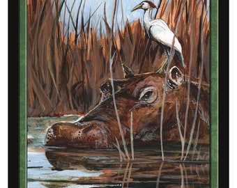 Magic the Gathering 1/1 Hippo Token - Etsy