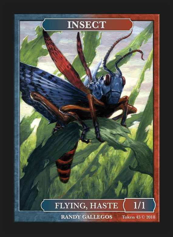 Insect Token Mtg Magic Cards #2ZU Collectible Card Games & Accessories ...