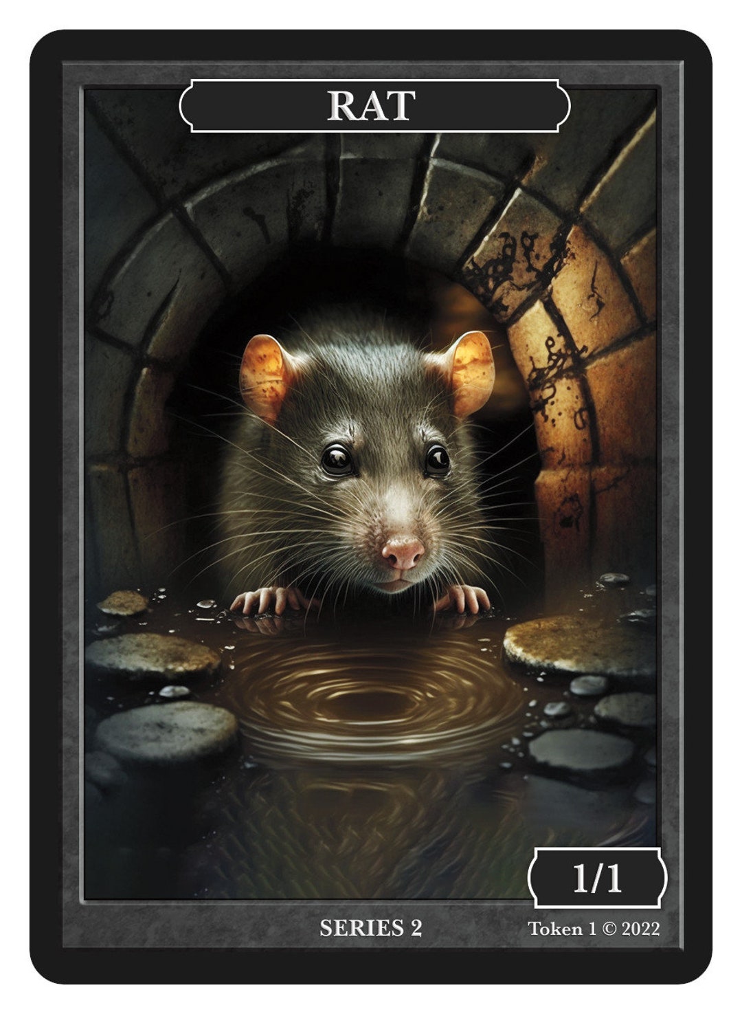 Rat Token Series 2 of Givememana's Tokens Magic the Gathering Limited ...
