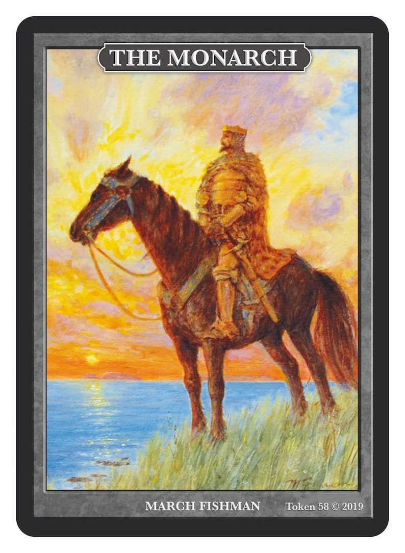 The Monarch Token Art by Marc Fishman Magic the Gathering Givememana's ...