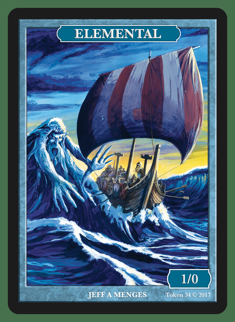 Elemental Token Art by Jeff Menges Magic the Gathering - Etsy