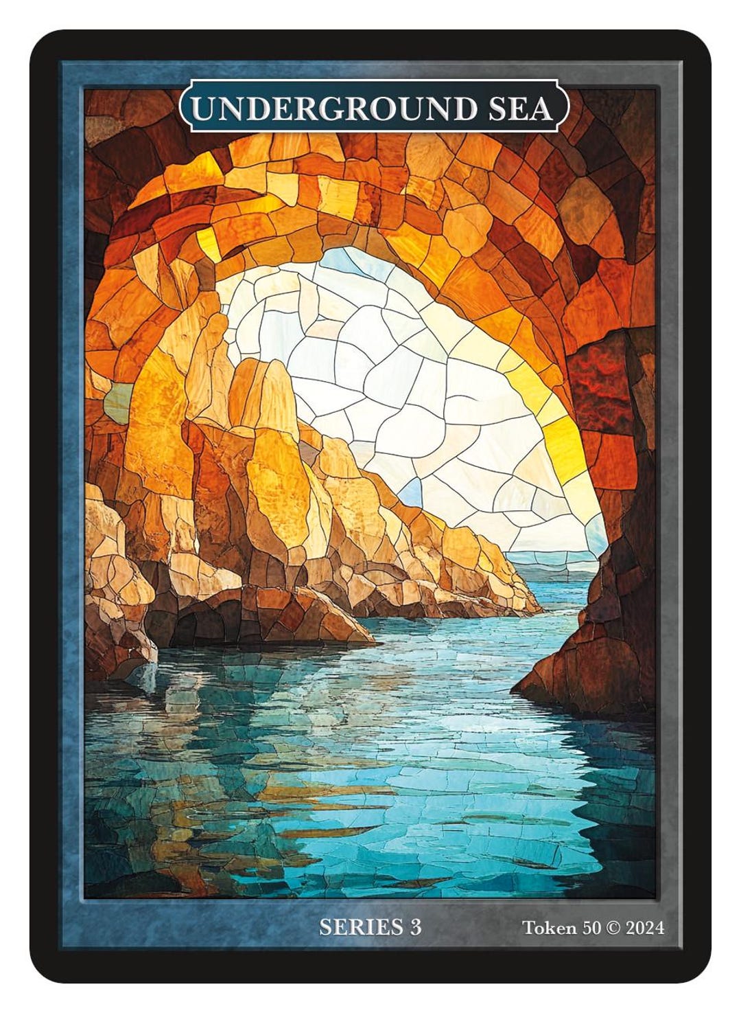 Underground Sea Token STAINED GLASS SERIES 3 Magic the Gathering ...