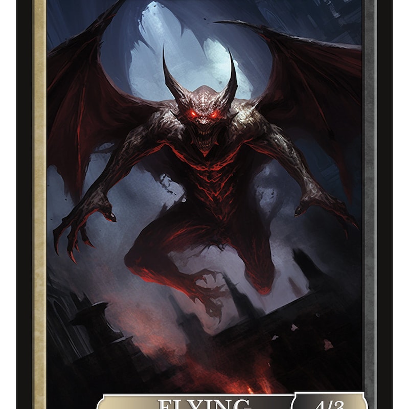 Mtg Token Proxy Demon - Etsy UK