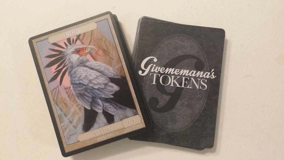 Bird Token Art by Pat Lewis Magic the Gathering Givememana's Tokens ...