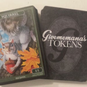 Squirrel Token Art by Pat Lewis Magic the Gathering Givememana's Tokens ...