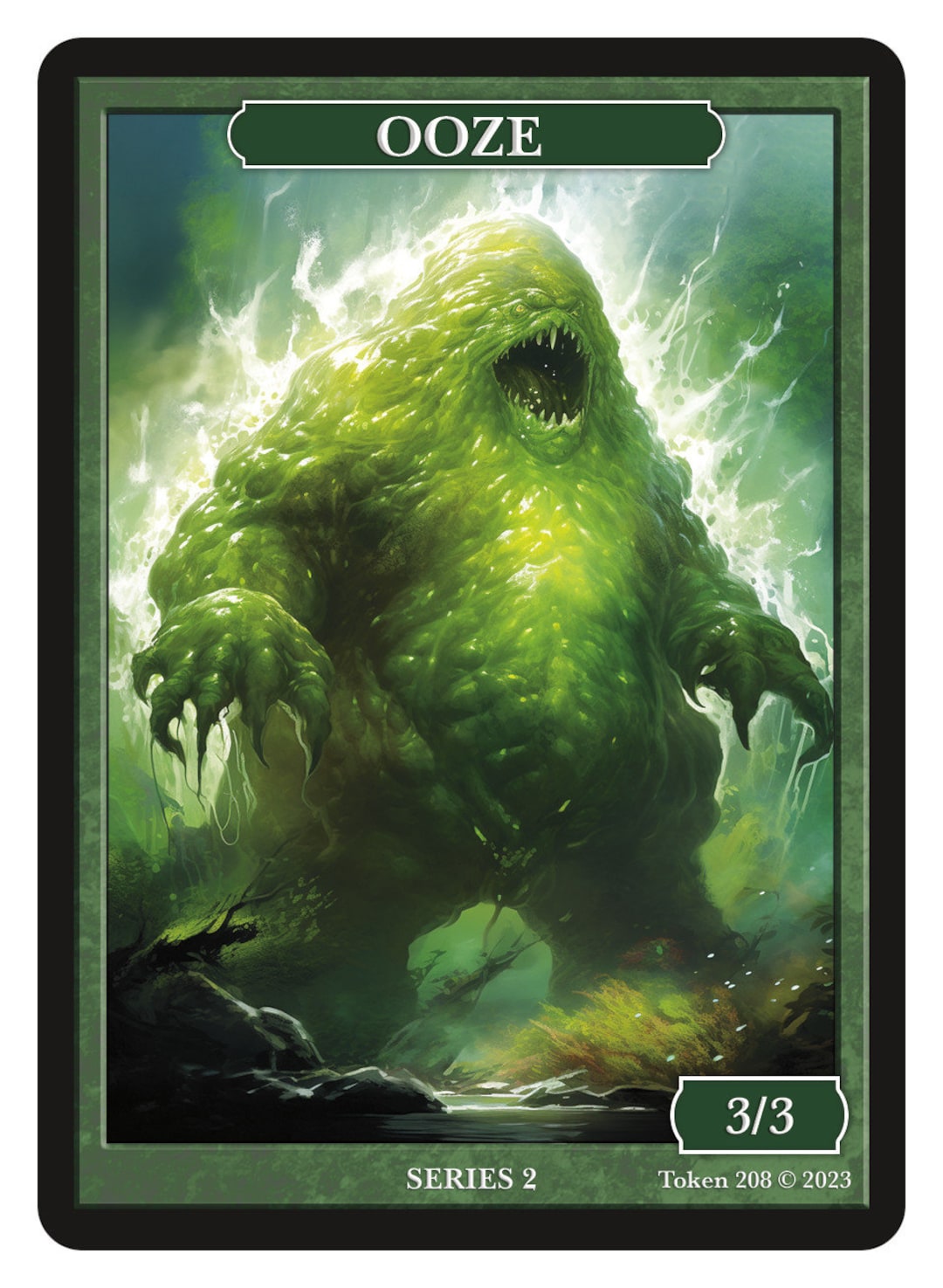 Ooze Token Series 2 of Givememana's Tokens Magic the Gathering Limited ...