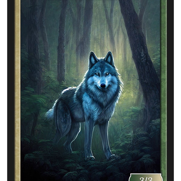 Wolf Token - Etsy