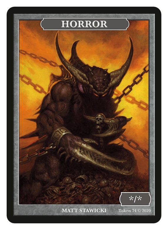 Horror / Token Art by Matt Stawicki Magic the Gathering | Etsy