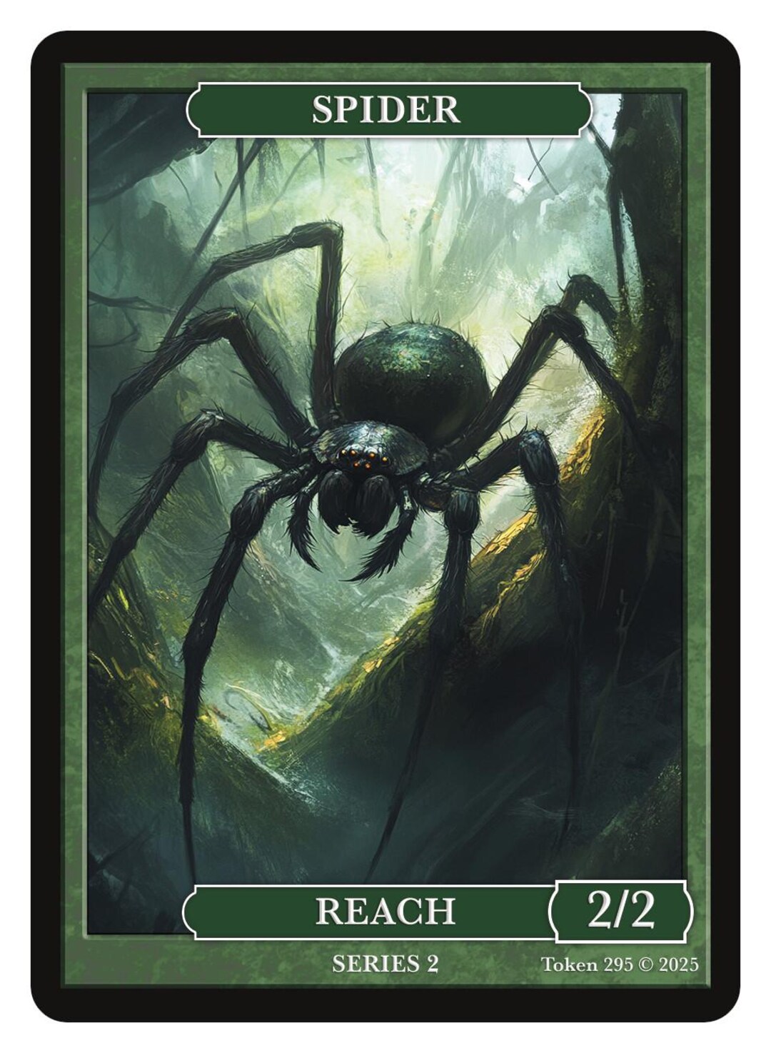 Spider Token Series 2 of Givememana's Tokens Magic the Gathering ...