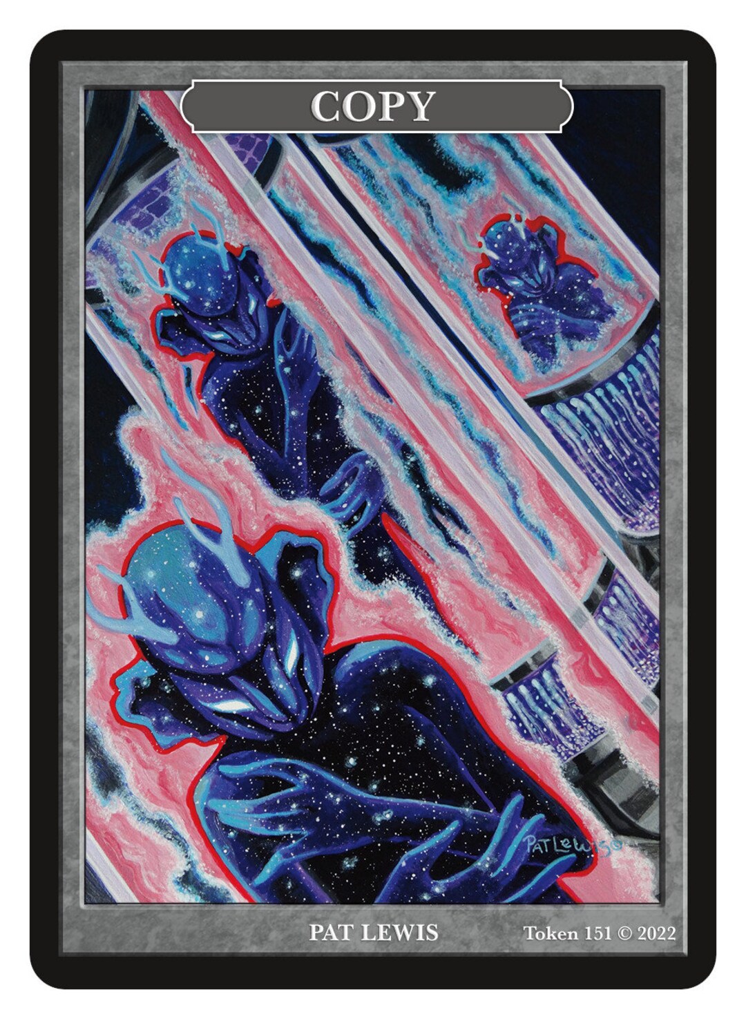 Copy Token Art by Pat Lewis Magic the Gathering Givememana's Tokens ...