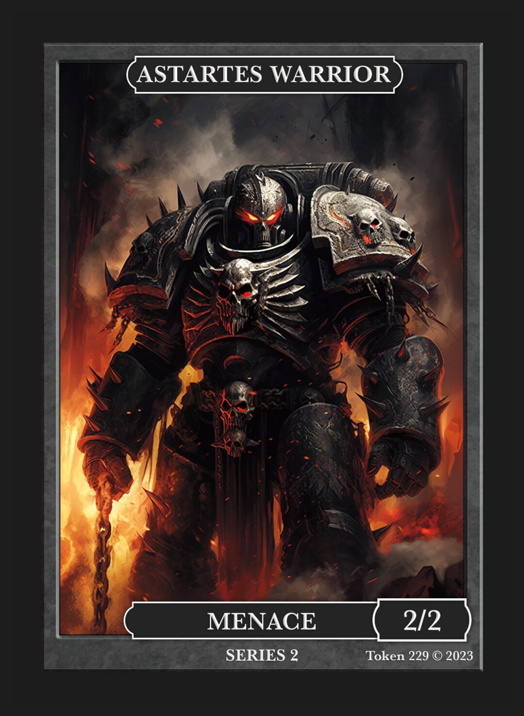 Astartes Warrior Token Series 2 of Givememana's Tokens Magic the ...