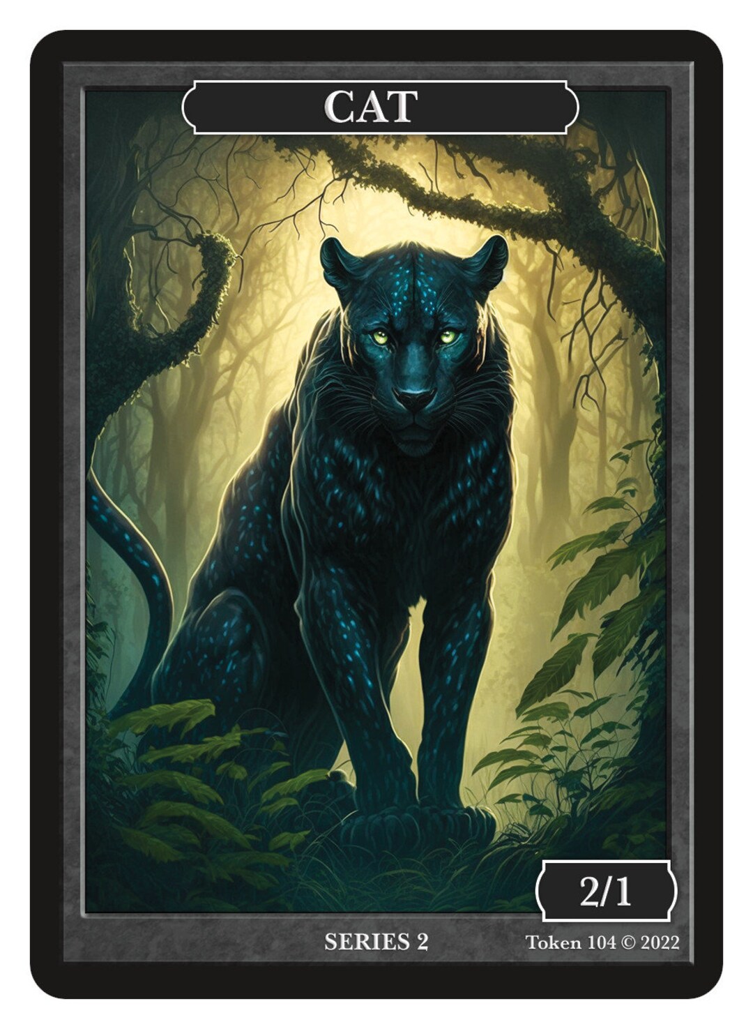 Cat Token Series 2 of Givememana's Tokens Magic the Gathering Limited ...